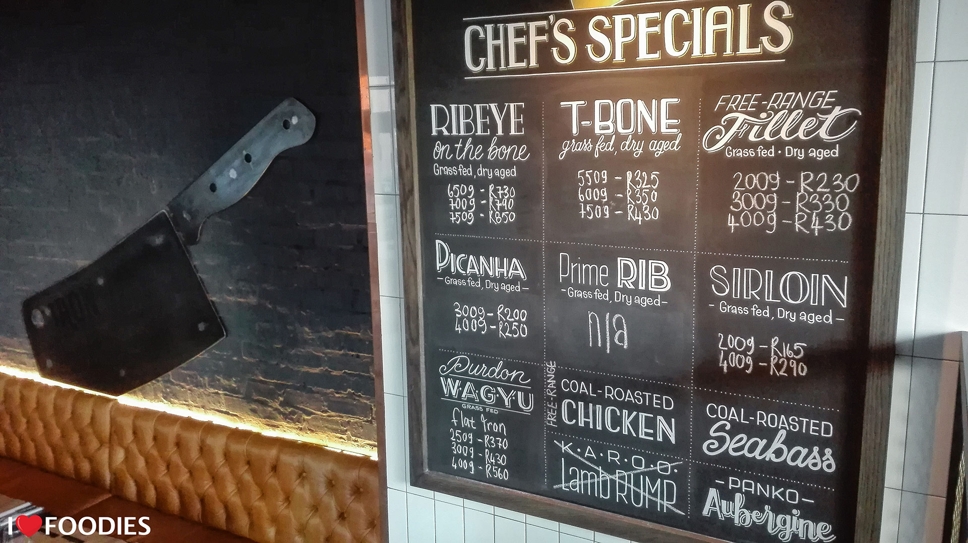 Cape Town Pages: Iron Steak And Bar Review | I Love Foodies